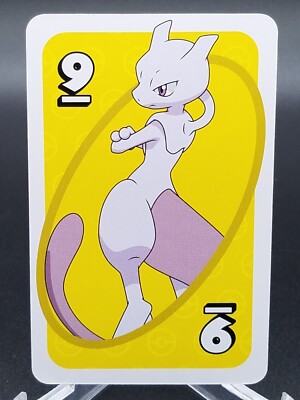 Mewtwo YELLOW #9 Pokemon Mattel Japanese UNO Card NM/MINT | eBay