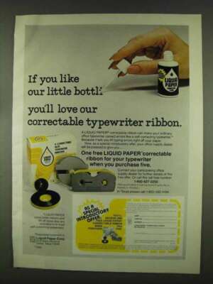 1978 Liquid Paper Ad - If You Like Our Bottle | eBay