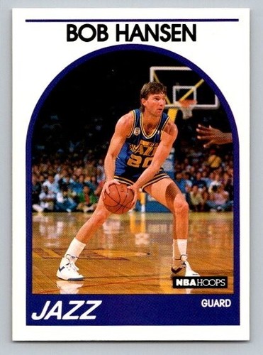 1989-90 NBA Hoops Bob Hansen #27 Utah Jazz | eBay