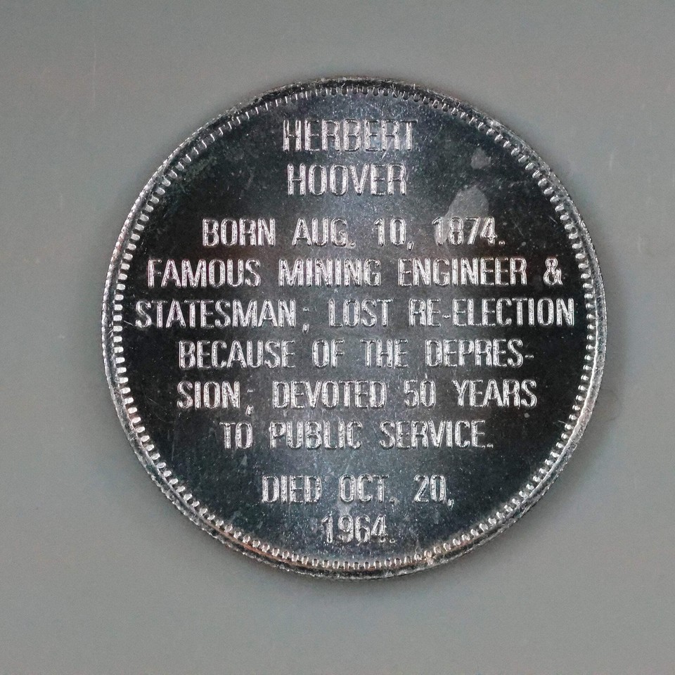 Franklin Mint Presidential Commemorative Sterling Silver Medal ...