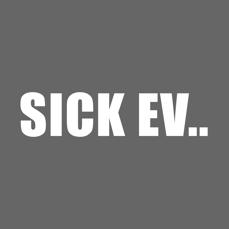 Sick Ev | Anti Electric Vehicle | Funny Vinyl Decal Sticker Car Window ...