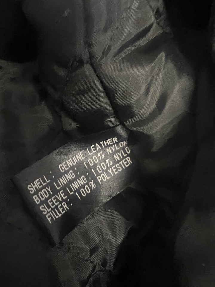 Saddlery Leather Jacket . Size XL. Shell: Genuine Leather. | eBay