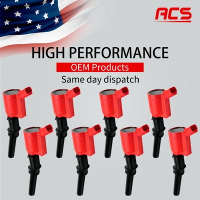Set of 8 Ignition Coil OEM for Ford F150 F250 F550 Lincoln 4.6L 5.4L ...