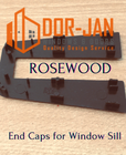 5x Pair 150mm Pair of End Caps Sill / Cill ROSEWOOD Window End Caps ...
