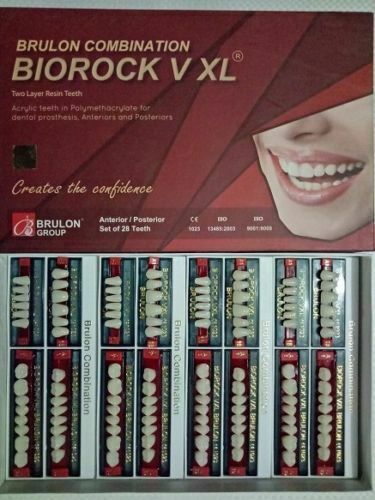 BIOROCK Quality Teeth Set for Acrylic & Flexible Dentures by(4 sets in ...
