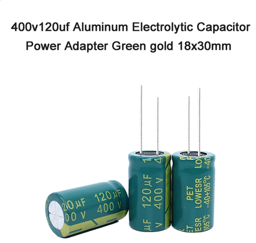 400v120uf Aluminum Electrolytic Capacitor Power Adapter Green gold ...