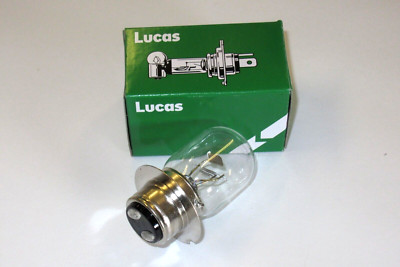 Lucas 12v Headlight Bulb 50/40W Watt Triumph Norton BSA Lucas Type Lamp ...