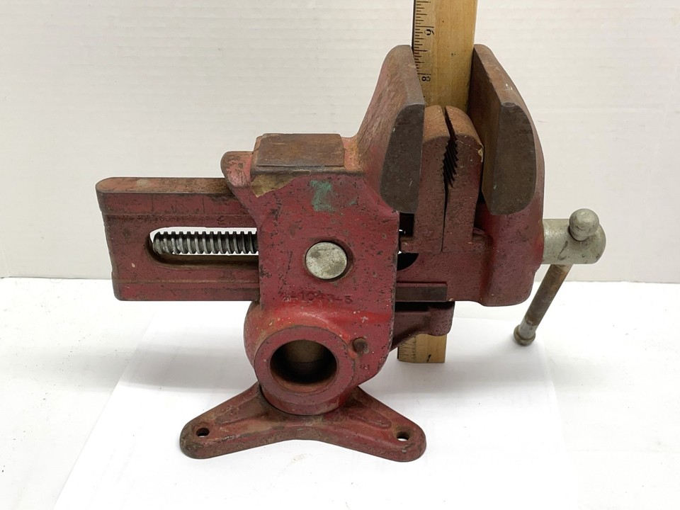 VINTAGE GYRO-VISE NO. 73 ½ COLUMBIAN VISE & MFG. WITH PIPE GRIPS | eBay