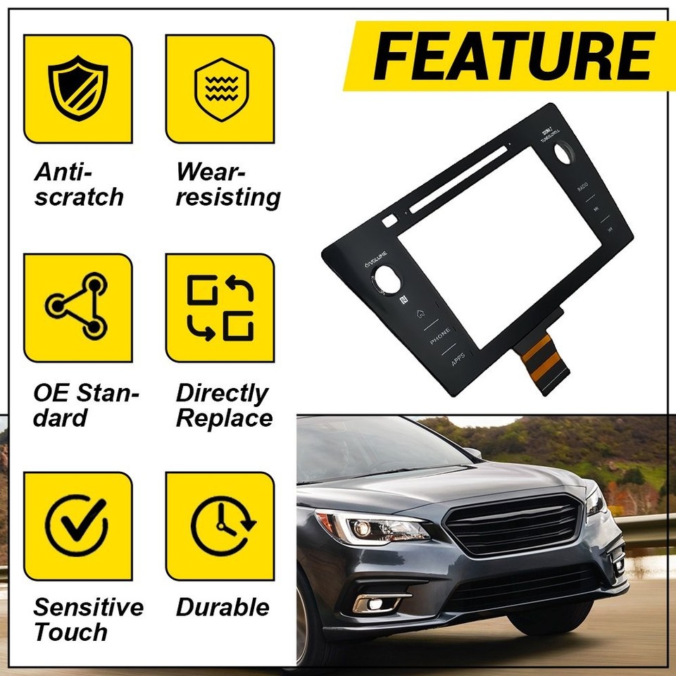 For Subaru Legacy Outback 2018 19 Radio Touch Screen Digitizer Phone ...