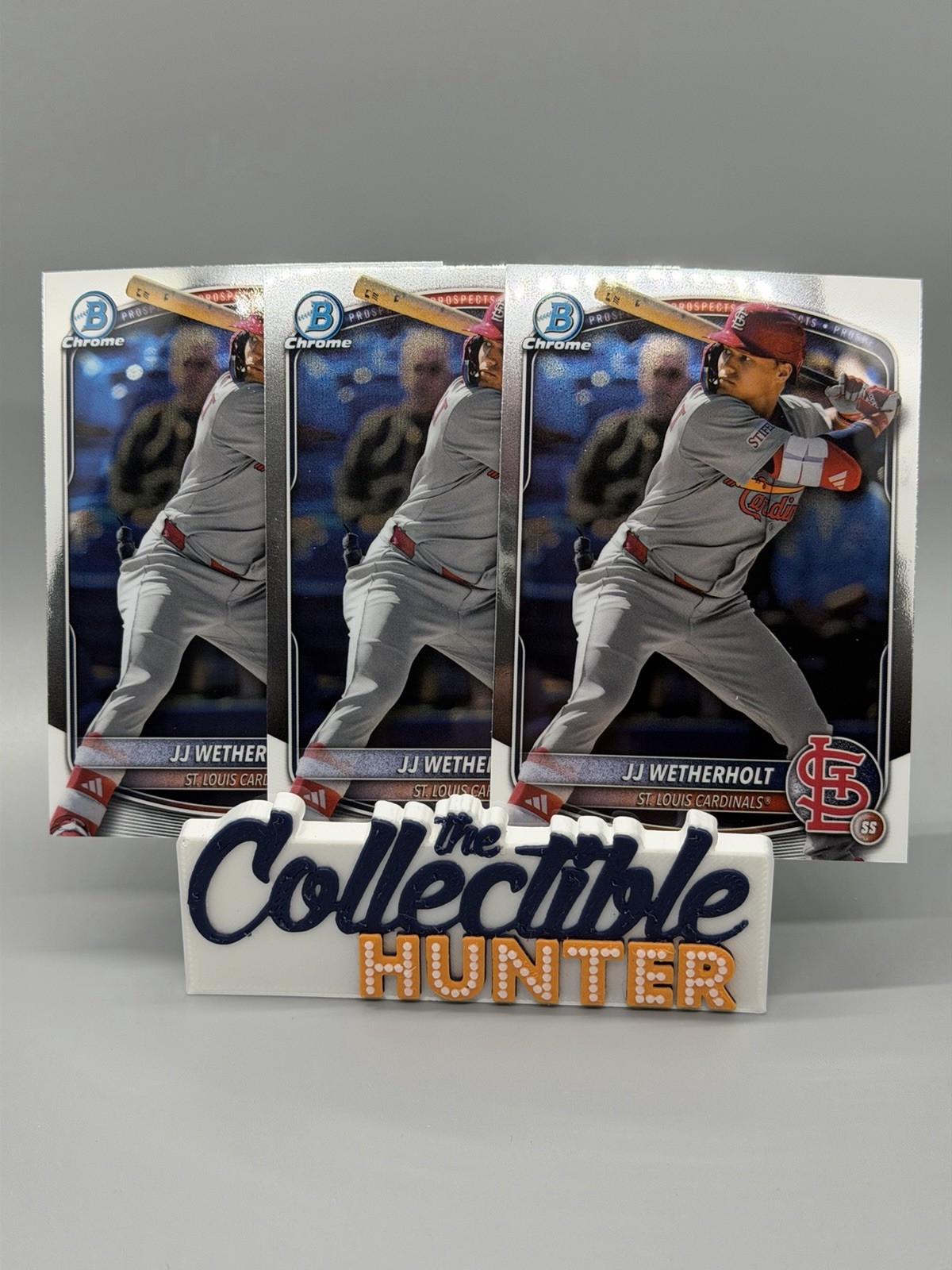 2025 Bowman Chrome JJ Wetherholt 3x Card Lot #BCP-241 St. Louis ...