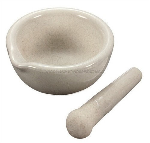 Lab Porcelain Mortar And Pestle 130Mm Dia mr | eBay