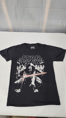 Star Wars The Force Awakens Size SMALL Men's T-Shirt Black Kylo Ren Mad ...