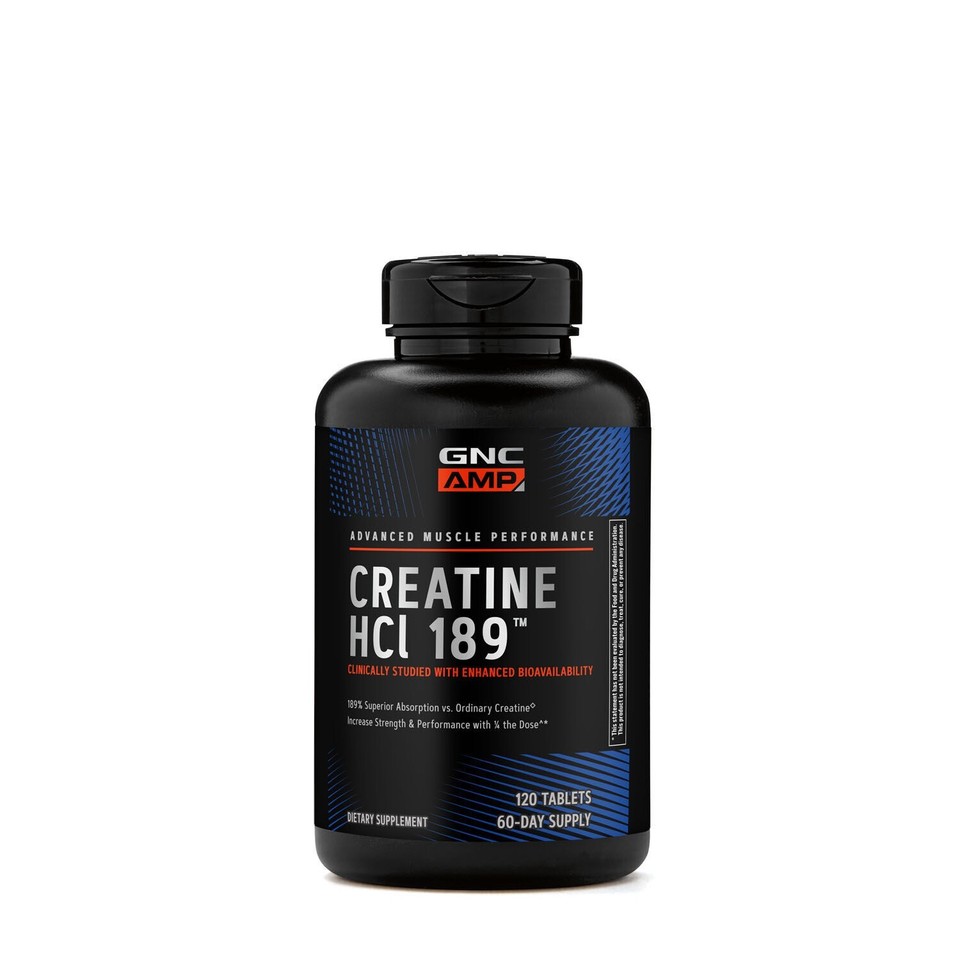 GNC AMP Creatine HCl 189 - 120 Tablets - 60 Day Supply 48107185558| eBay