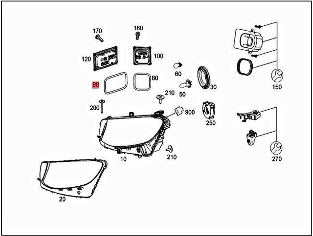 Genuine Mercedes-Benz Control Module Gasket 0008260300 OEM for sale ...