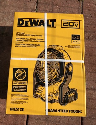 DEWALT DCE512B 20V MAX Cordless Jobsite Fan (Tool Only) - NEW ...