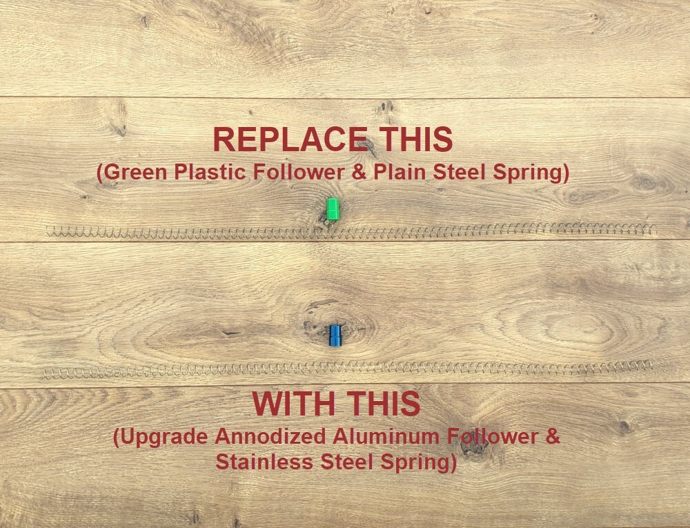 NEW Rossi 92 Upgrade Aluminum Follower & SS Spring .44 Magnum / .45 ...