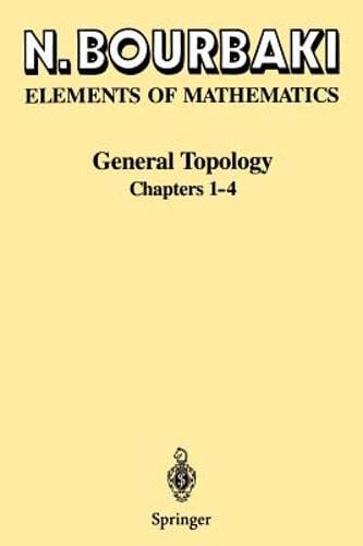 General Topology: Chapters 1-4 by N Bourbaki: New 9783540642411| eBay
