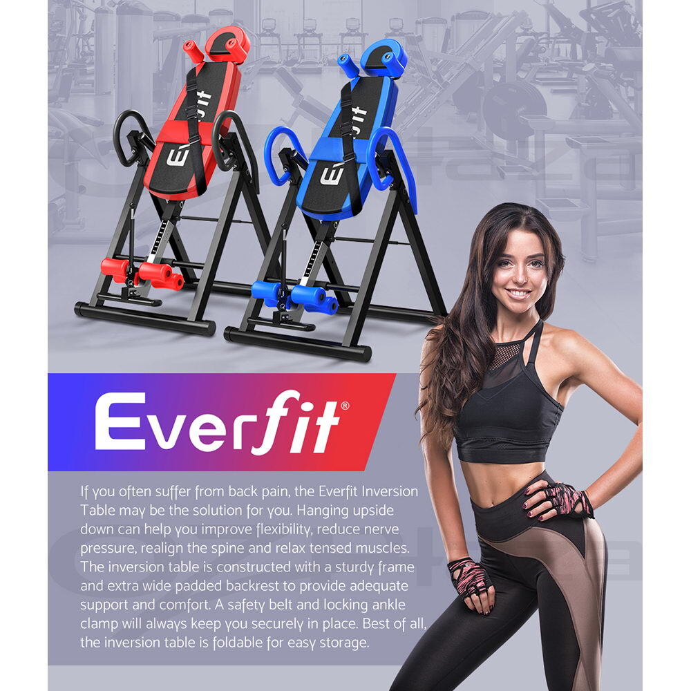 Everfit Inversion Table Gravity Exercise Bench Inverter Machine Home ...