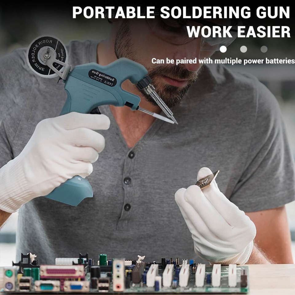 Cordless Electric Soldering Iron Gun For Makita 18V Li-ion w/2 Battery ...