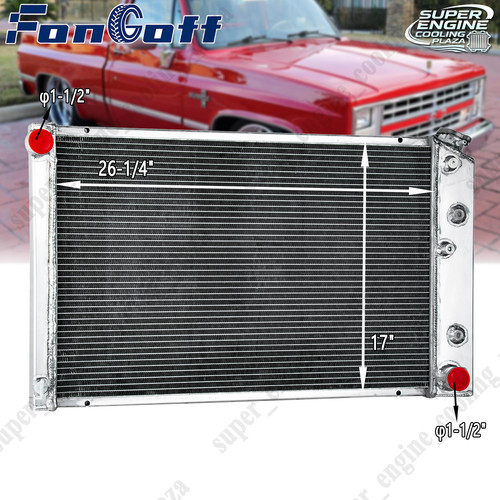 For 1970-1981 Chevy Camaro/78-87 El Camino Monte Carlo Aluminum 3 Rows ...