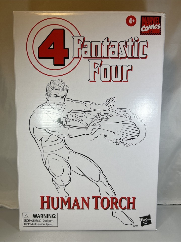 Marvel Legends Retro Johnny Storm Human Torch 6” Fantastic Four Pulse ...