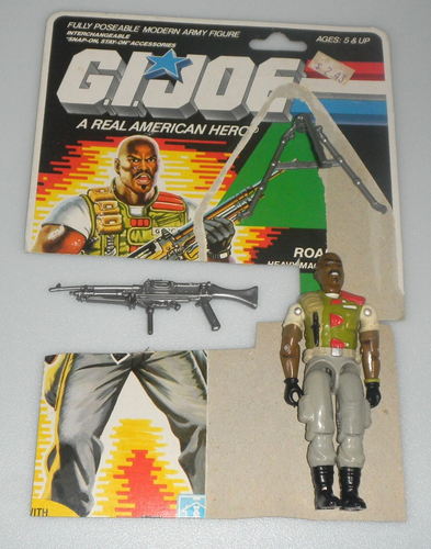 1986 Vintage G.I. GI Joe Lot 3.75 ARAH Roadblock v2 Figure & Card *100% ...