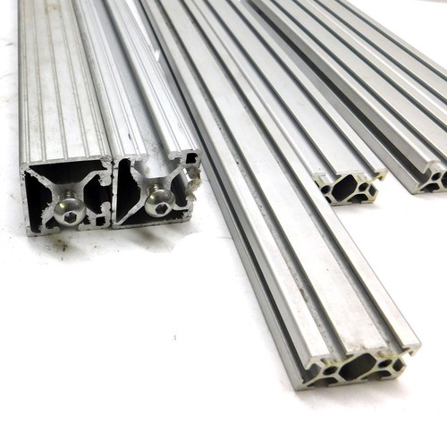 (Lot Of 9) Assorted Industrial Modular Aluminum T-Slot Bars 10"-25.75 ...