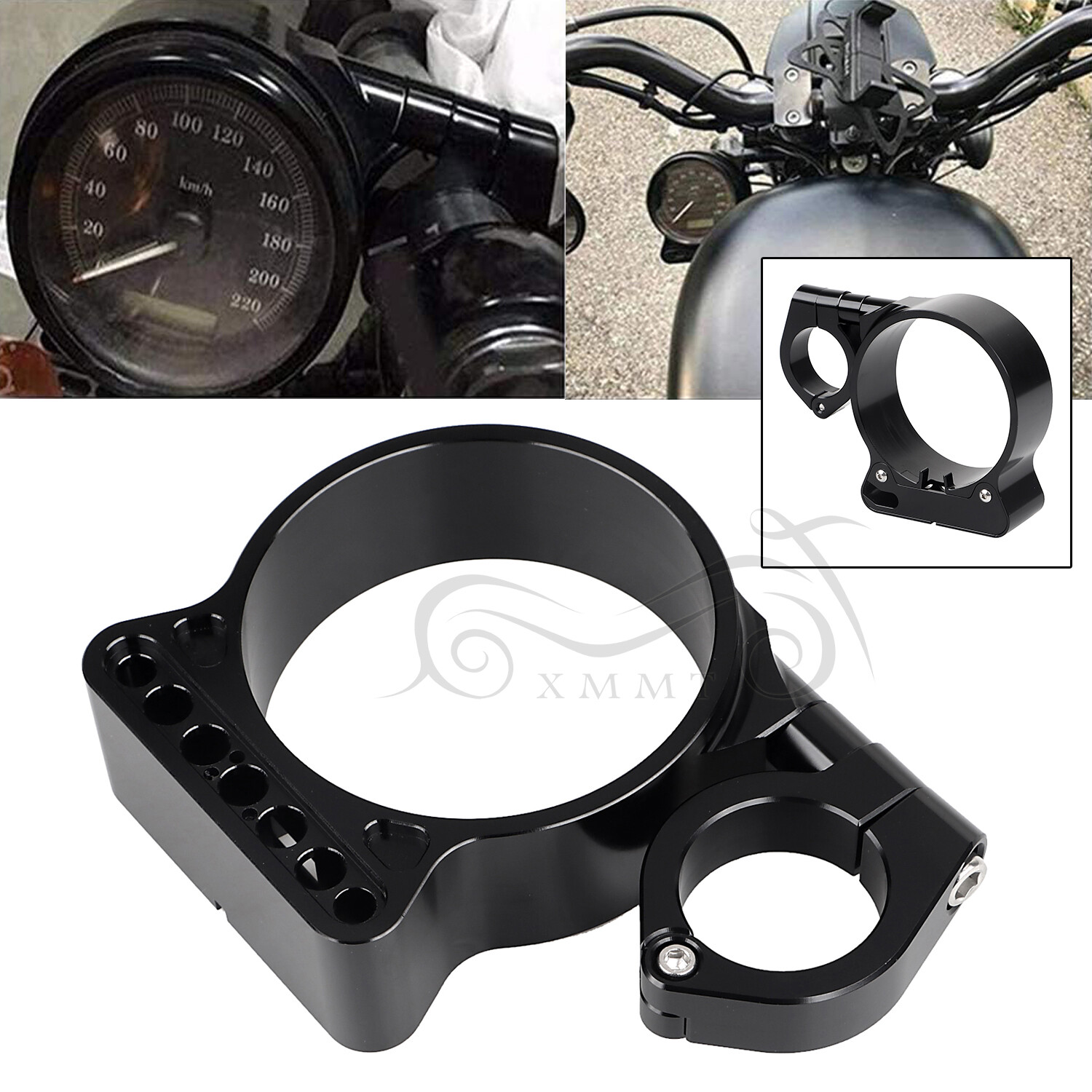 39mm/16" Side Mount Speedo Relocation Bracket Fits For Harley Iron 883 ...