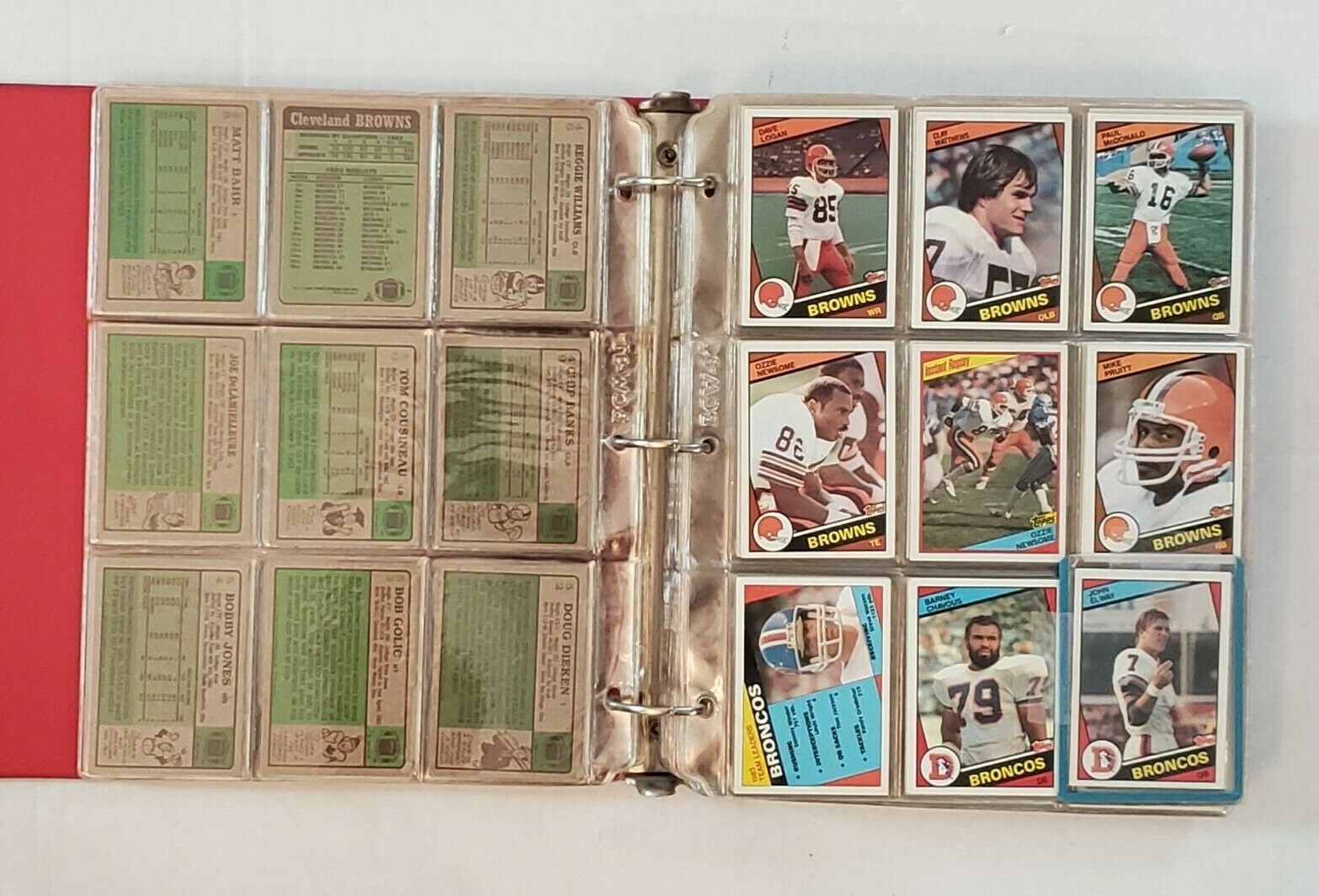 1984 Topps Football Complete Binder Set + NFL Stars NM-Mt Elway Marino ...