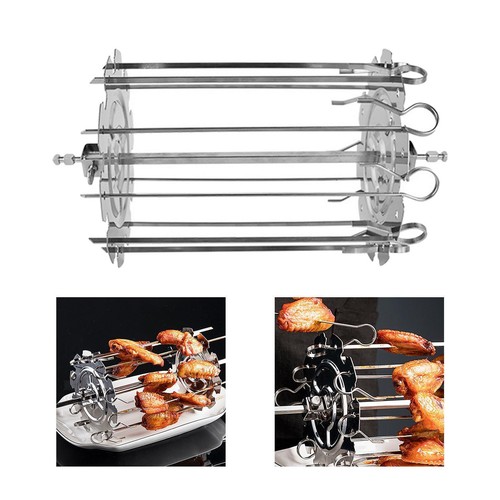 Rotisserie Skewer Cage Rotisserie Kabob Rod for French Fries Chicken ...