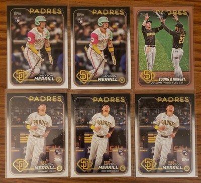 Jackson Merrill 2024 Topps Update Rookie Lot. Padres. Read Description ...