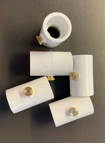 Mist&Cool 1/2-Inch PVC Splitter With Mist Nozzle, Pack of 5 couplings ...