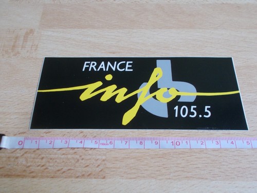 Sticker Radio France Info 105.5 | eBay Australia