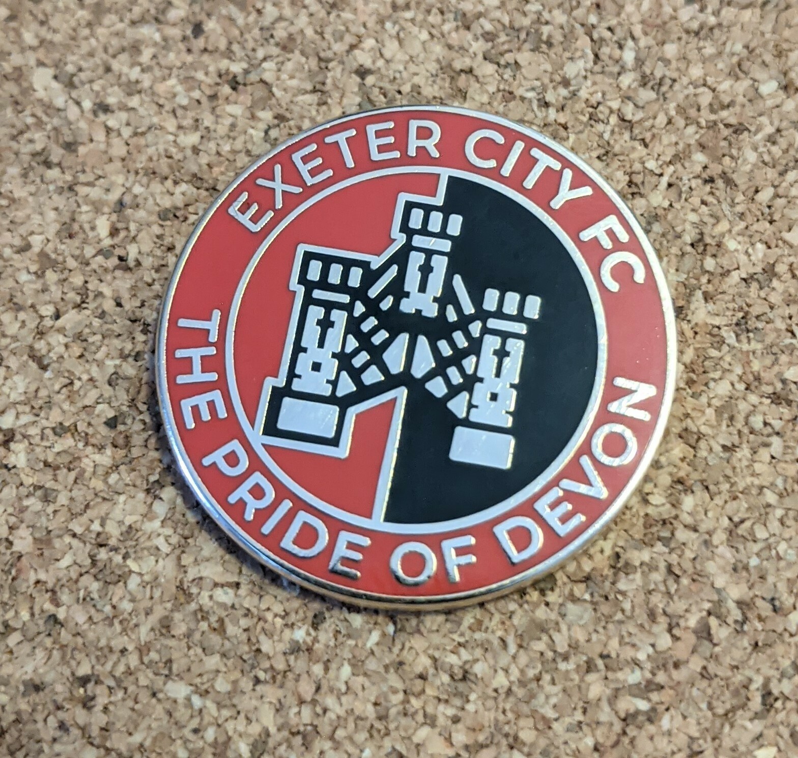 Exeter City FC Enamel Pin Badge - 'The Pride Of Devon' | eBay UK