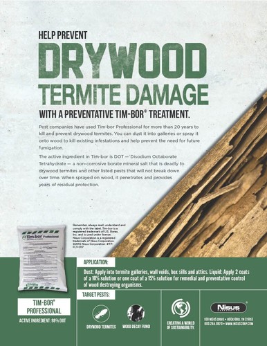 Timbor Insecticide and Fungicide - 1.5 Lbs. Bag | Long Lasting Termite ...