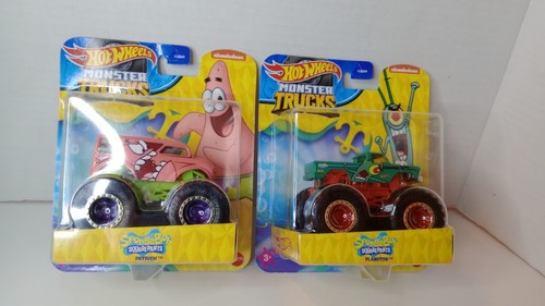 SpongeBob SquarePants Hot Wheels.Monster Trucks Patrick And Plankton 1: ...