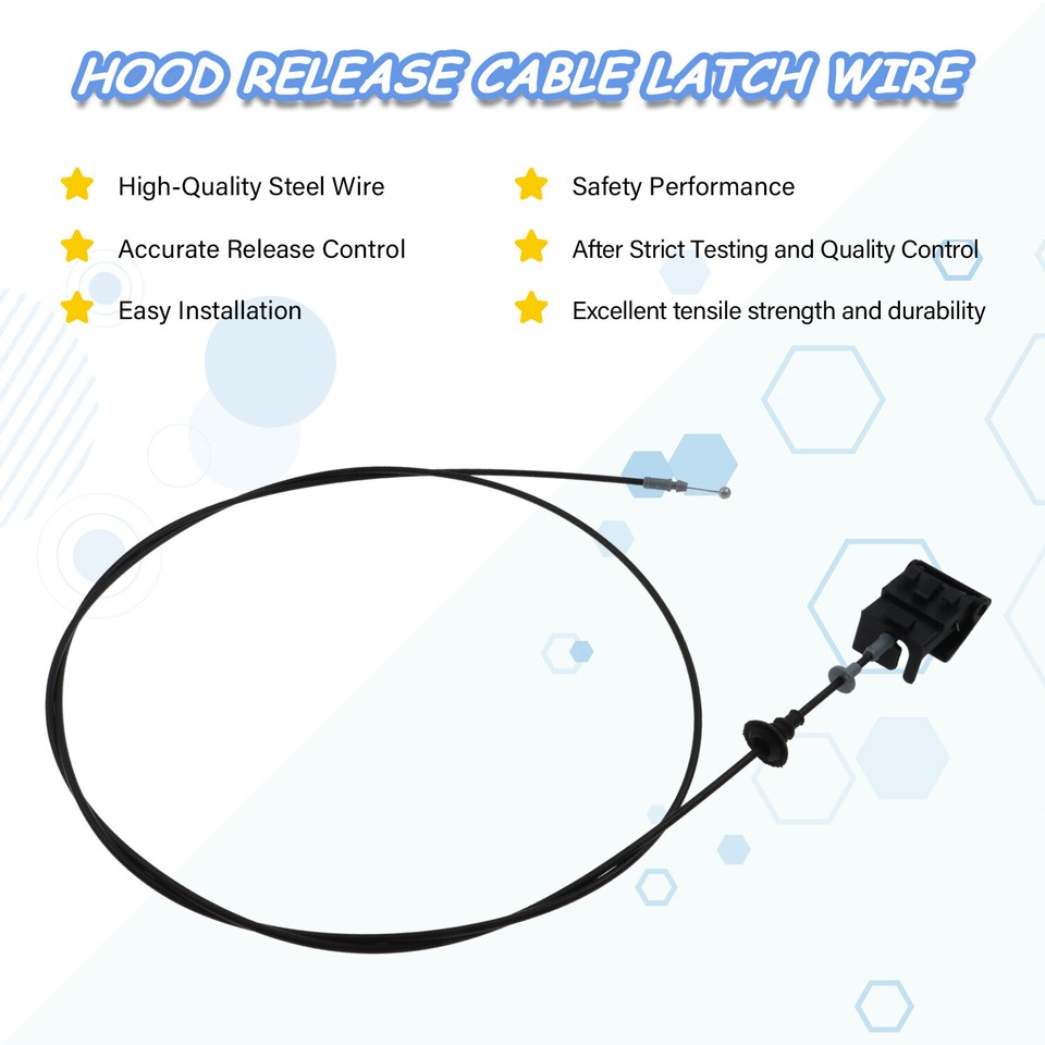 Bonnet Hood Release Cable Latch Wire Fit for 2010 2011 2012 2013 Mazda ...