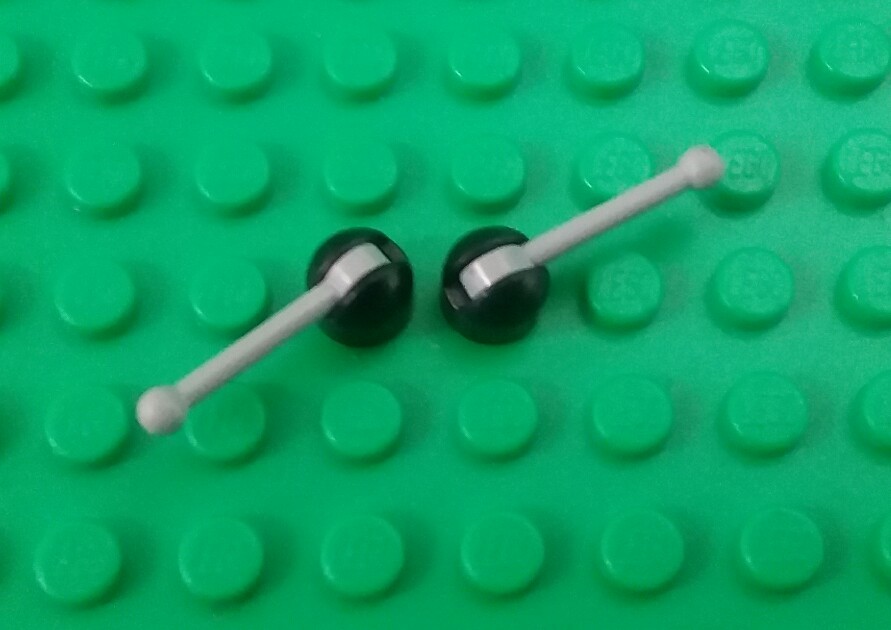 Lego Rare Grey Gear Levers Control Sticks Black Bases Antennas - 2 ...