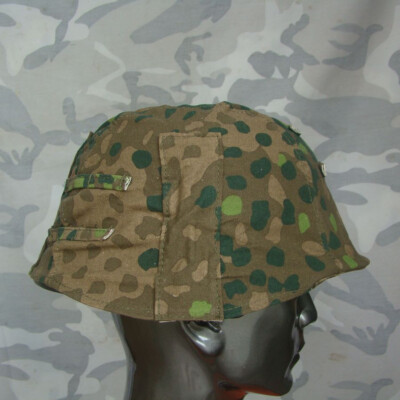 WWII WW2 GERMAN DOT 44 PEA CAMO M35 M40 HELMET CAMOUFLAGE CANVAS FIELD ...