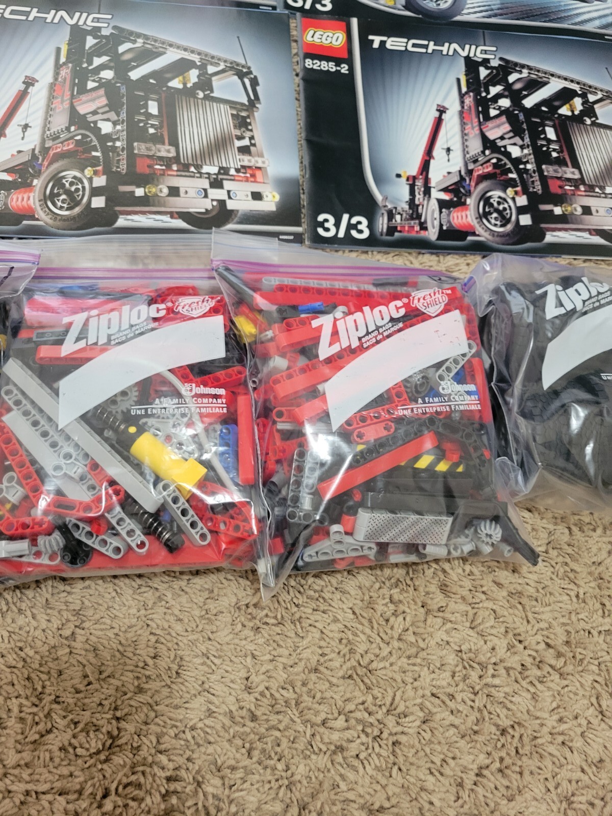 LEGO 8285 Black Tow Truck TECHNIC 2in1 | SILVER EDITION | 100% complete ...