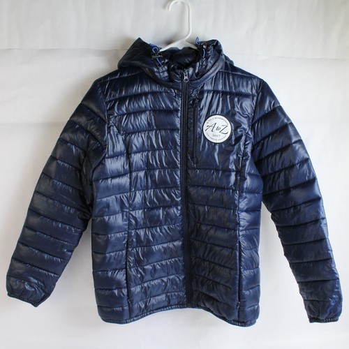 Clique Men's Deep Blue Puffy Jacket Size Medium A to Z Wineworks Patch ...