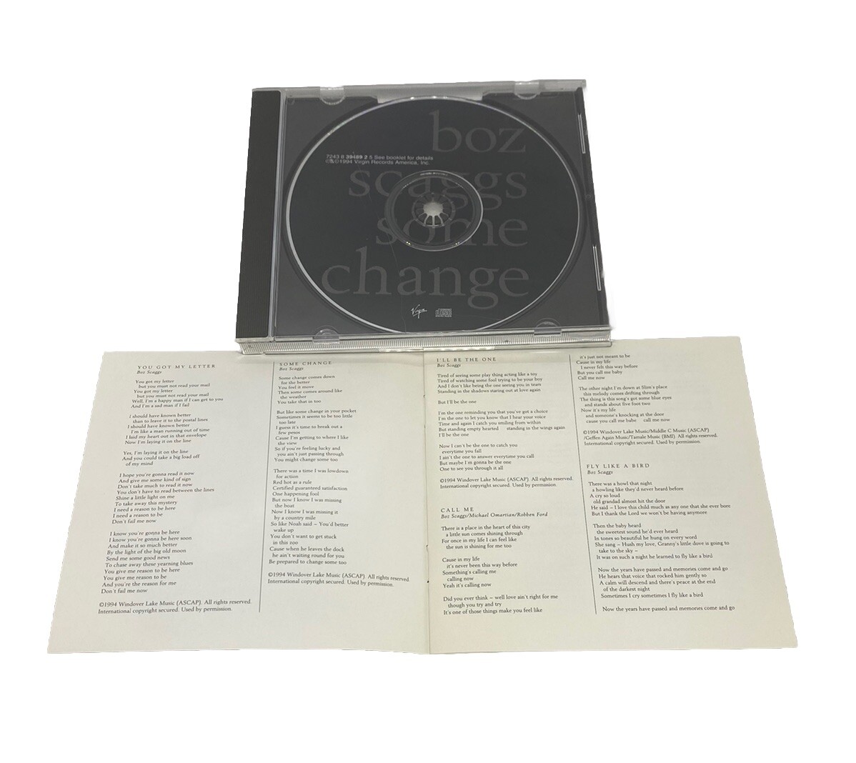 Boz Scaggs : Some Change CD 1994 Virgin Records America Capitol-EMI ...