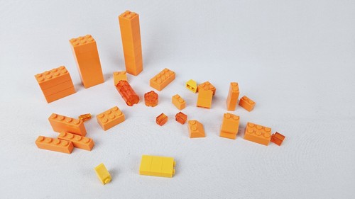 Orange LEGO Bricks Parts and Pieces Bulk Lot | eBay