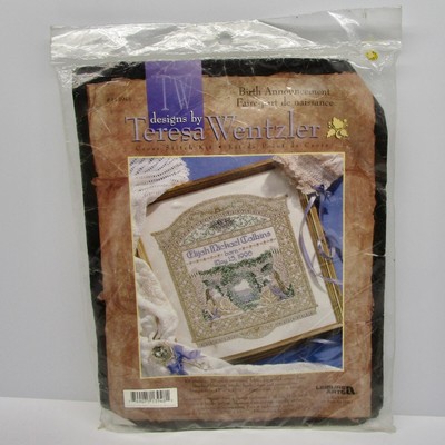 Teresa Wentzler cross stitch kit birth announcement 113948 NOS sealed ...