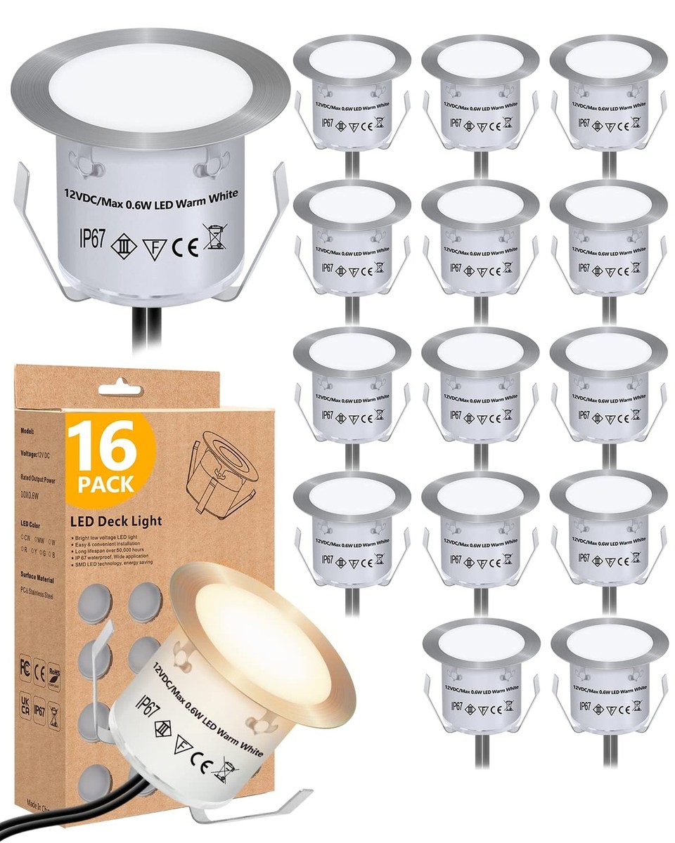 Recessed Low Voltage Deck Lighting 12 Pack Of DLA03 3CCT Low Voltage