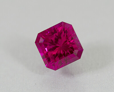Ruby. Lab Created. Portuguese Square Cut. 10.15 mm. 7.25 cts.. Super ...