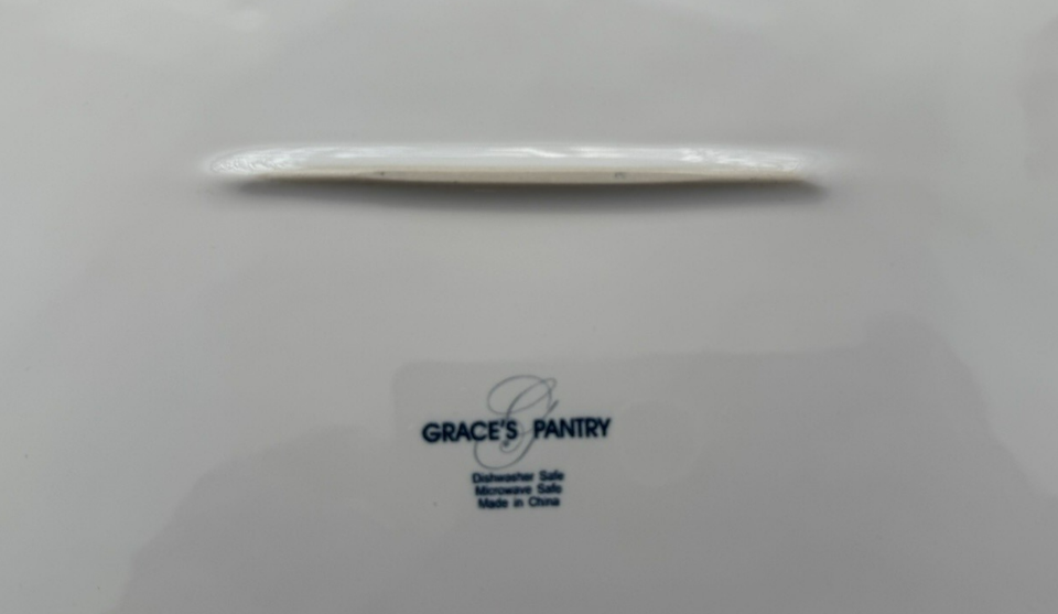 Graces Pantry White Red Polka Dot Ceramic Baking Dish Fluted Edges w ...