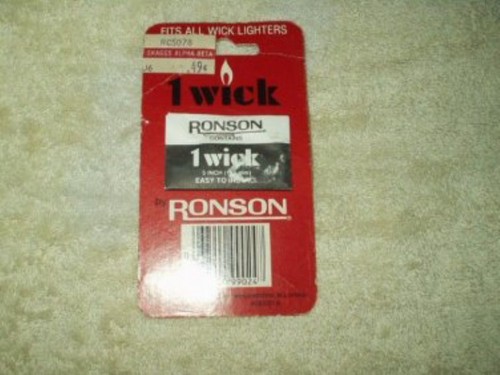 vtg ronson lighter wick 5" long sealed | eBay