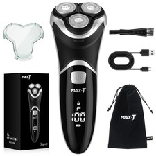 Men's Electric Corded and Cordless Rechargeable 3d Rotary Shaver Razor ...