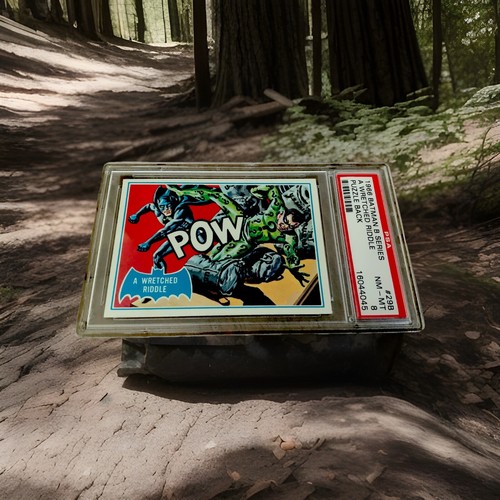 1966 Topps Batman Blue Bat B Series # 29 A WRETCHED RIDDLE - PSA 8 NM ...